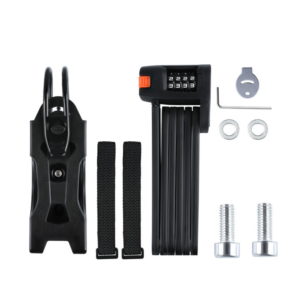 BQBQERT Portables Waterproofed Bike Folded Lock Heavy Type Security ...