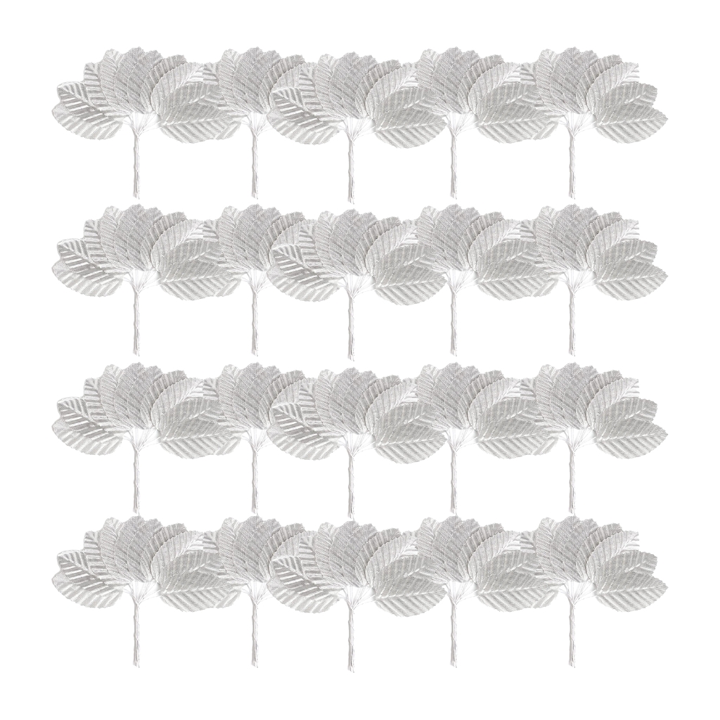 BQBQERT Realistic Gold/Silver Artificial Leaves Decoration for ...