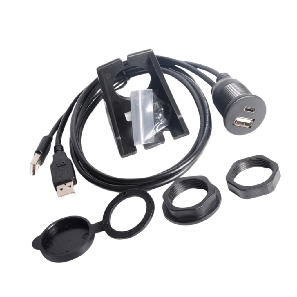 BQBQERT Reinforced USB2.0 A Male to USB Female and Type C Adapter Cable ...