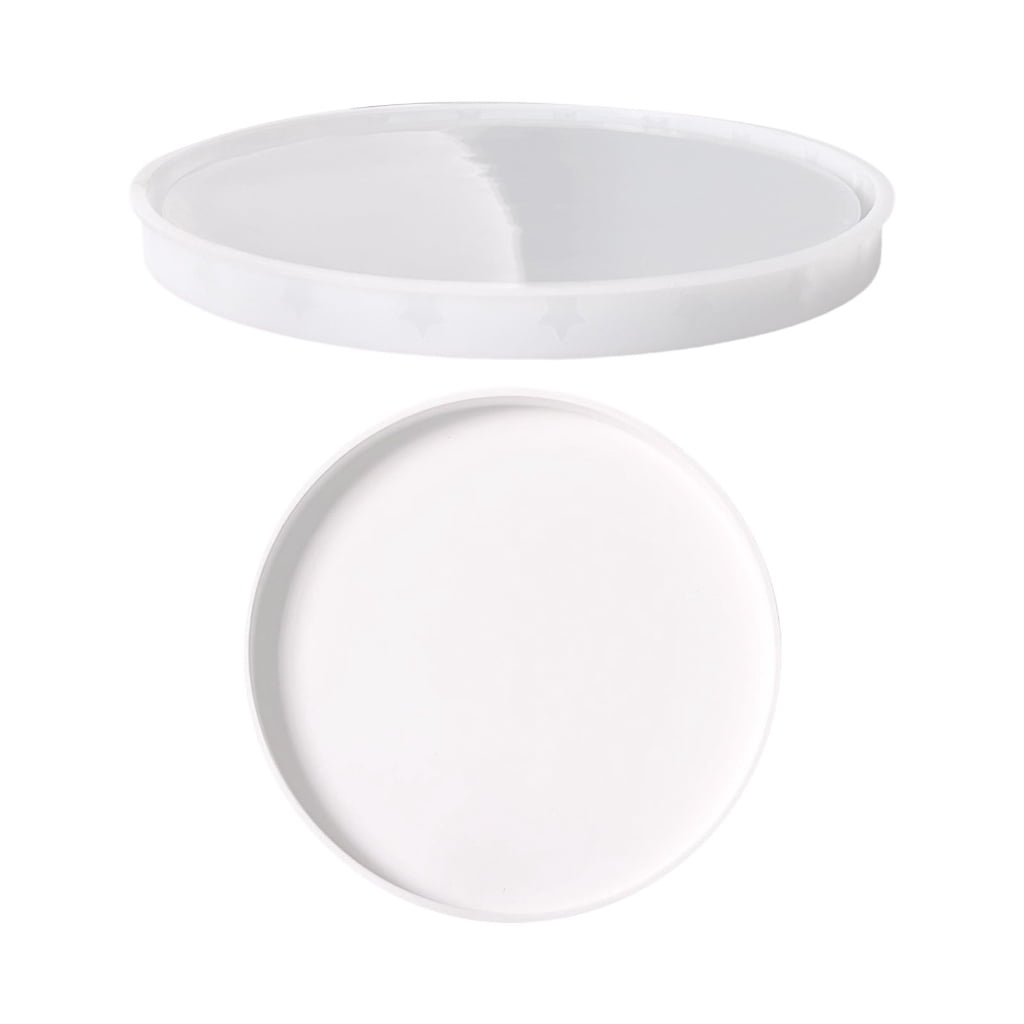 BQBQERT Round Resin Tray Multipurpose Silicone for Epoxy Resin Craft ...