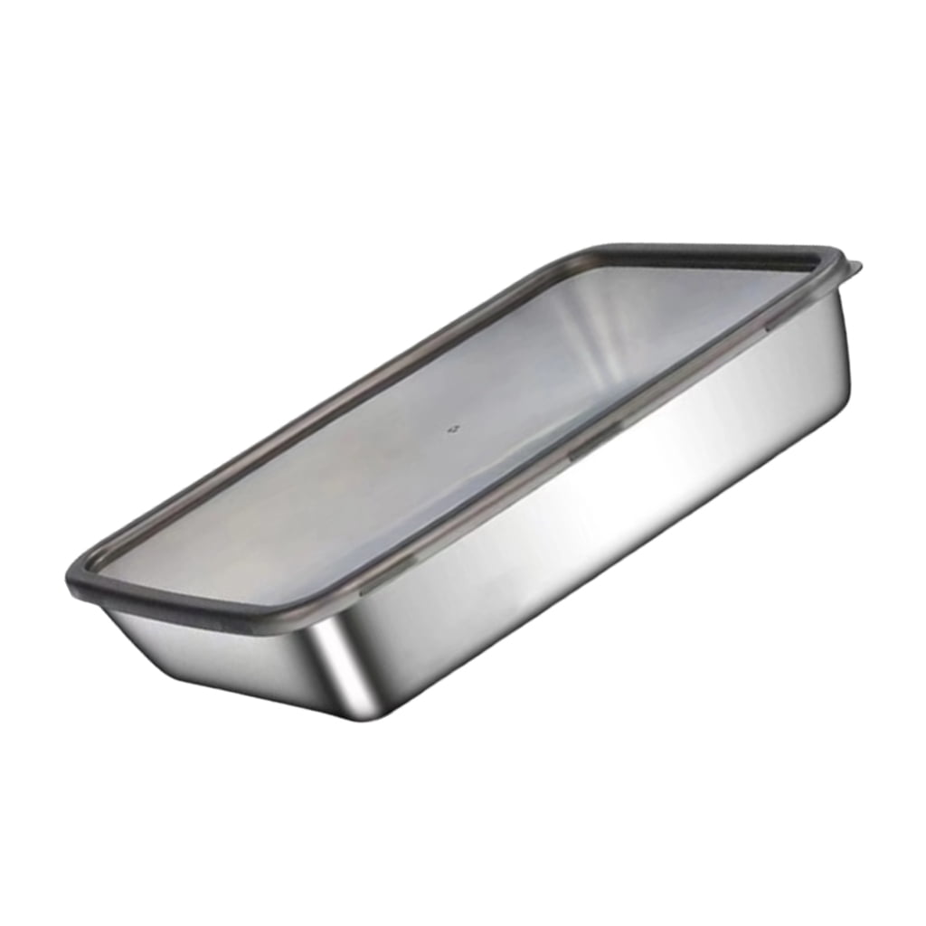 BQBQERT Serving Trays Grills Prep and Serve Tray Stainless Steel BBQ ...