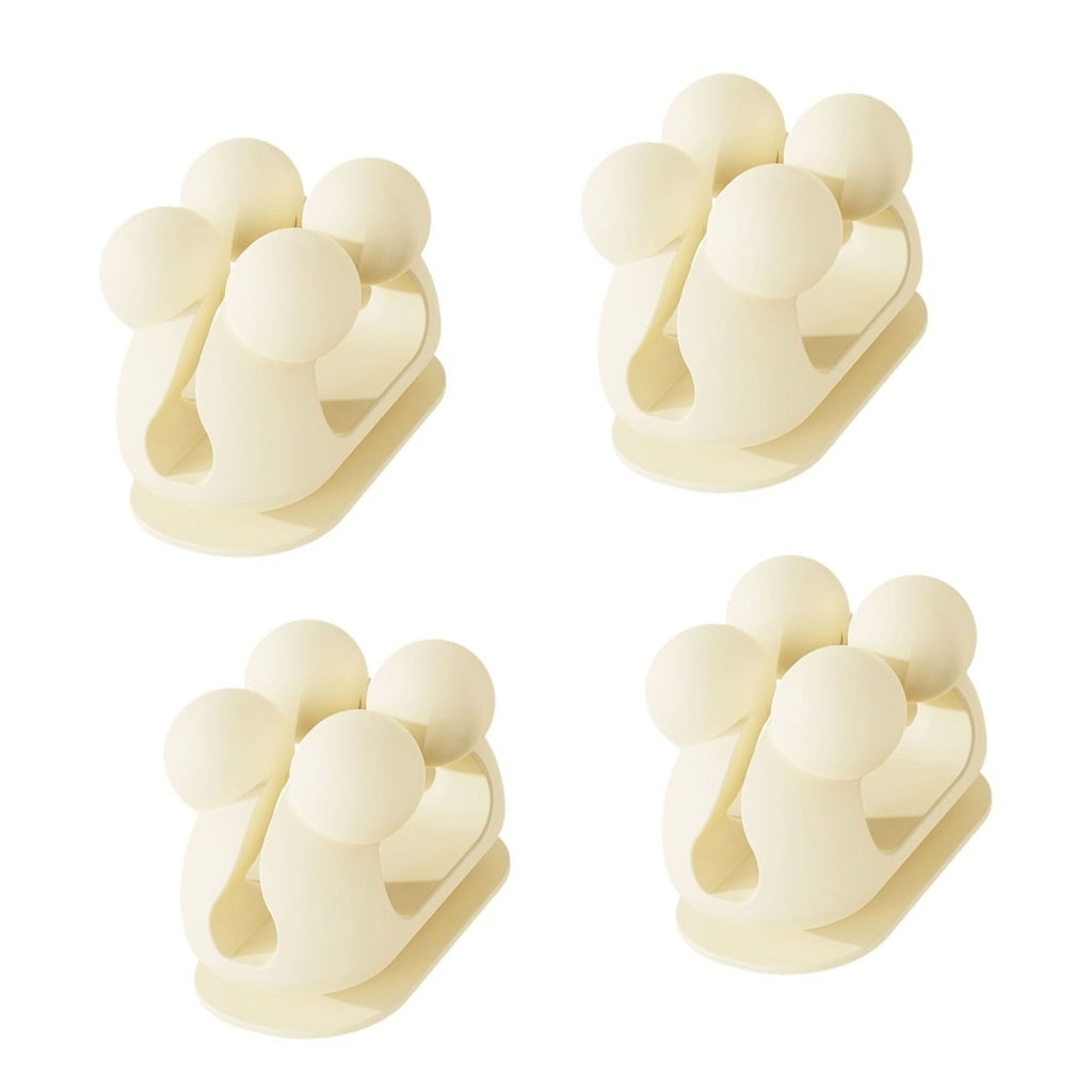 BQBQERT Set Of 4 Waterproof Silicone Wall Hooks Multi Color Silicone ...