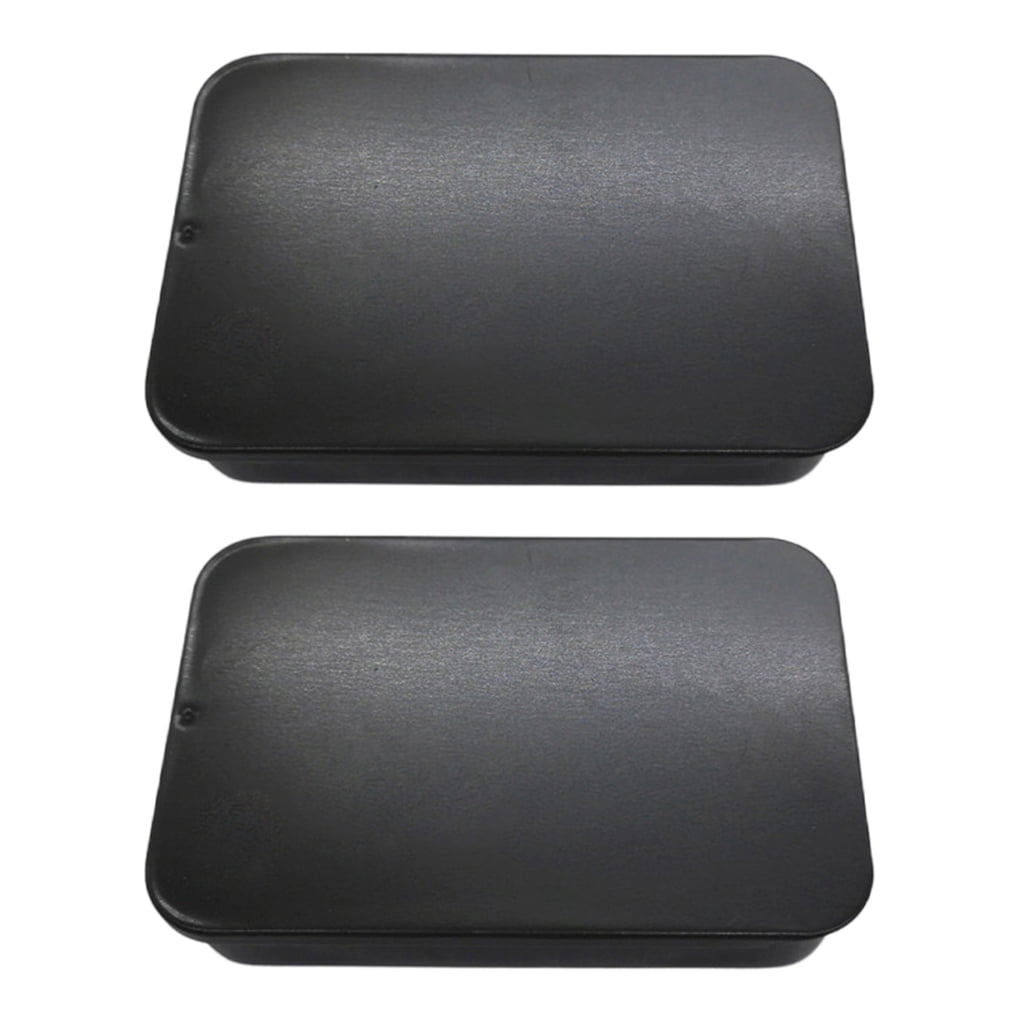 BQBQERT Set of 2 Practical Tinplate Slide Lid Boxes Sturdy Container ...