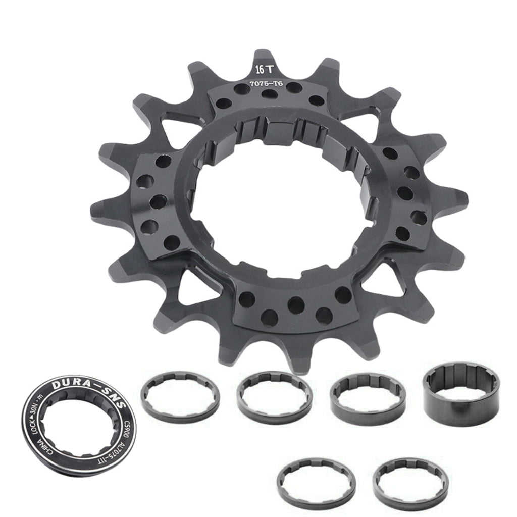 BQBQERT Single Speed Cassettes with Spacer and Locking Rings, 16T 18T ...