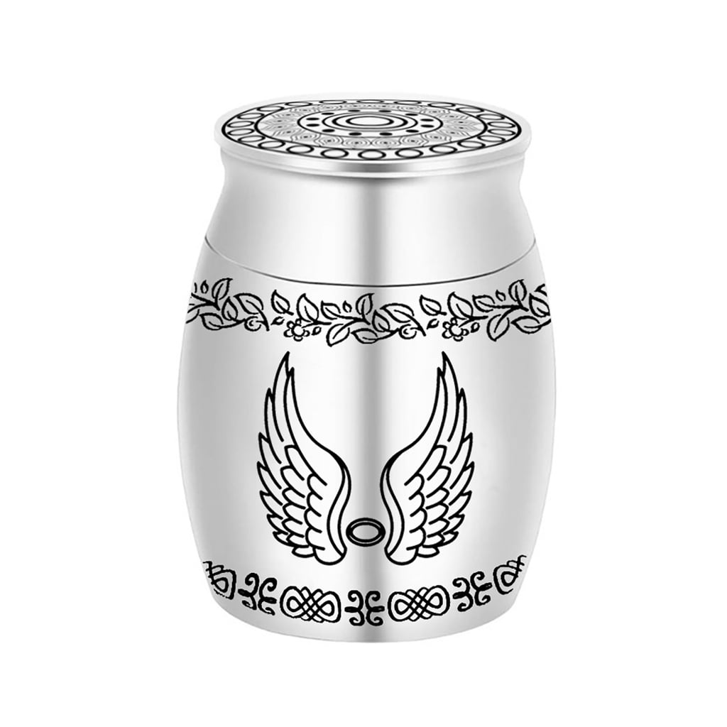 BQBQERT Small Memorial Urns for Cats Dog Pet Ashes Holder Electroplate ...