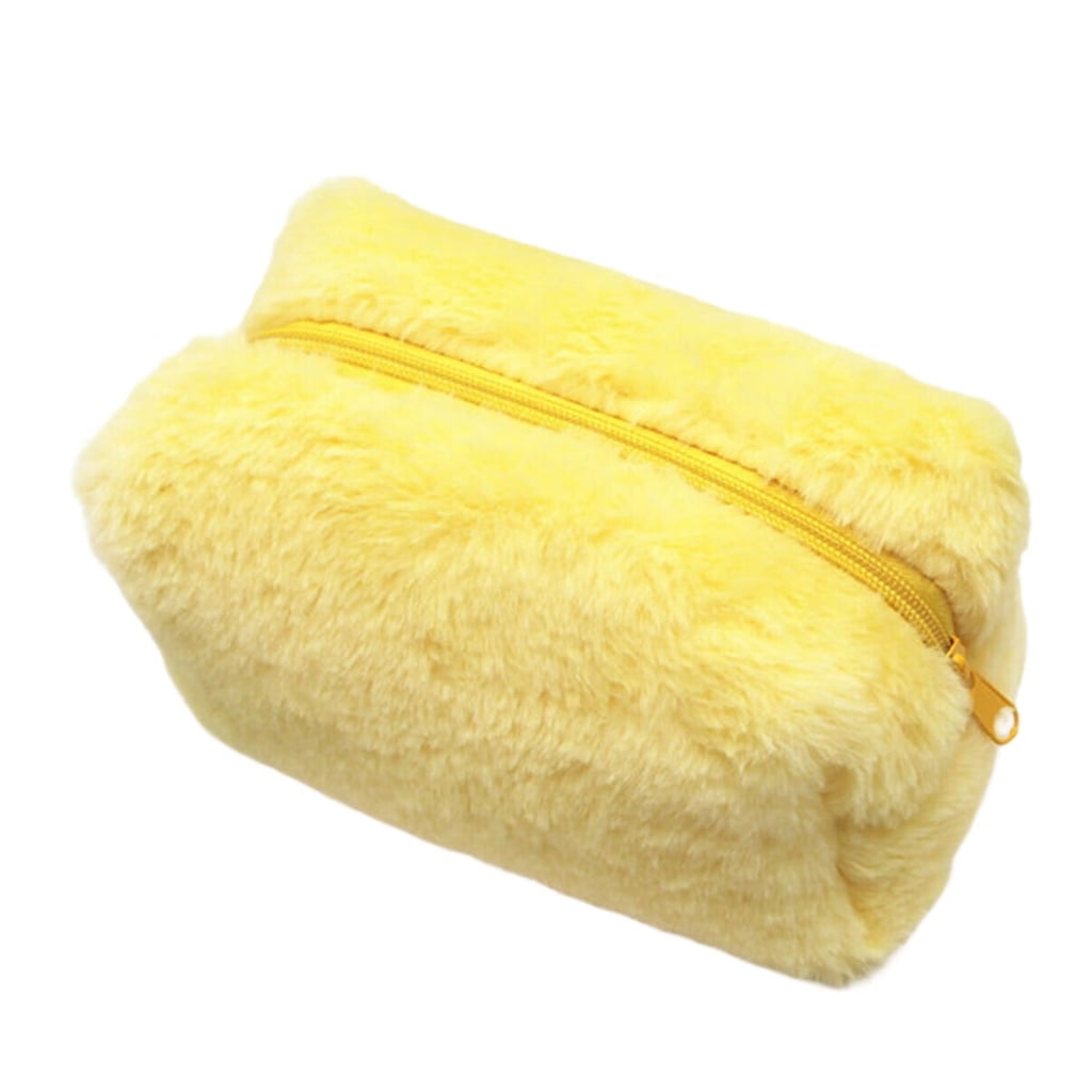 BQBQERT Soft Plush Makeup Pouches With Comfortable Feel Easy Storage ...