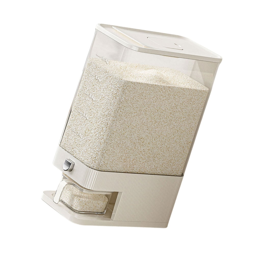 BQBQERT Spacious Rice Bucket Moistureproof Sealed Grains Holder Food ...