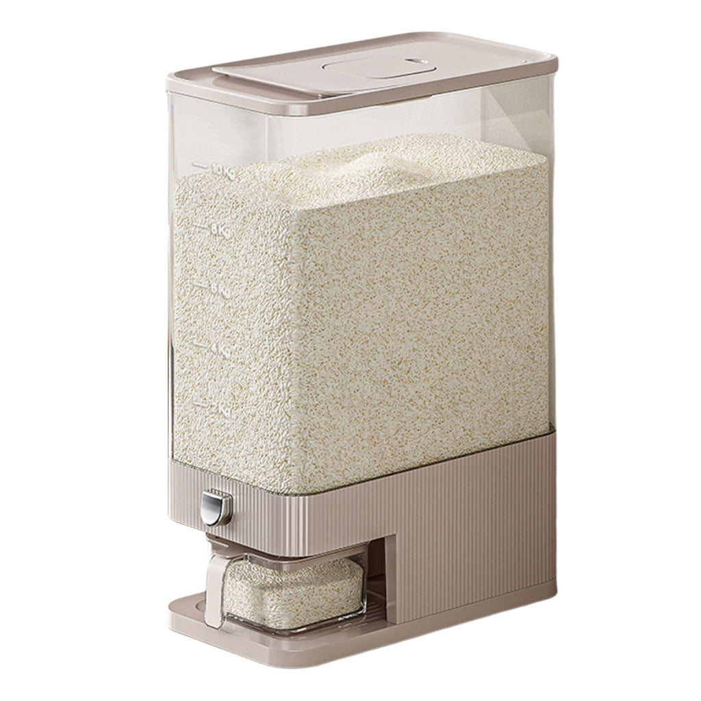 BQBQERT Spacious Rice Bucket Moistureproof Sealed Grains Holder Food ...