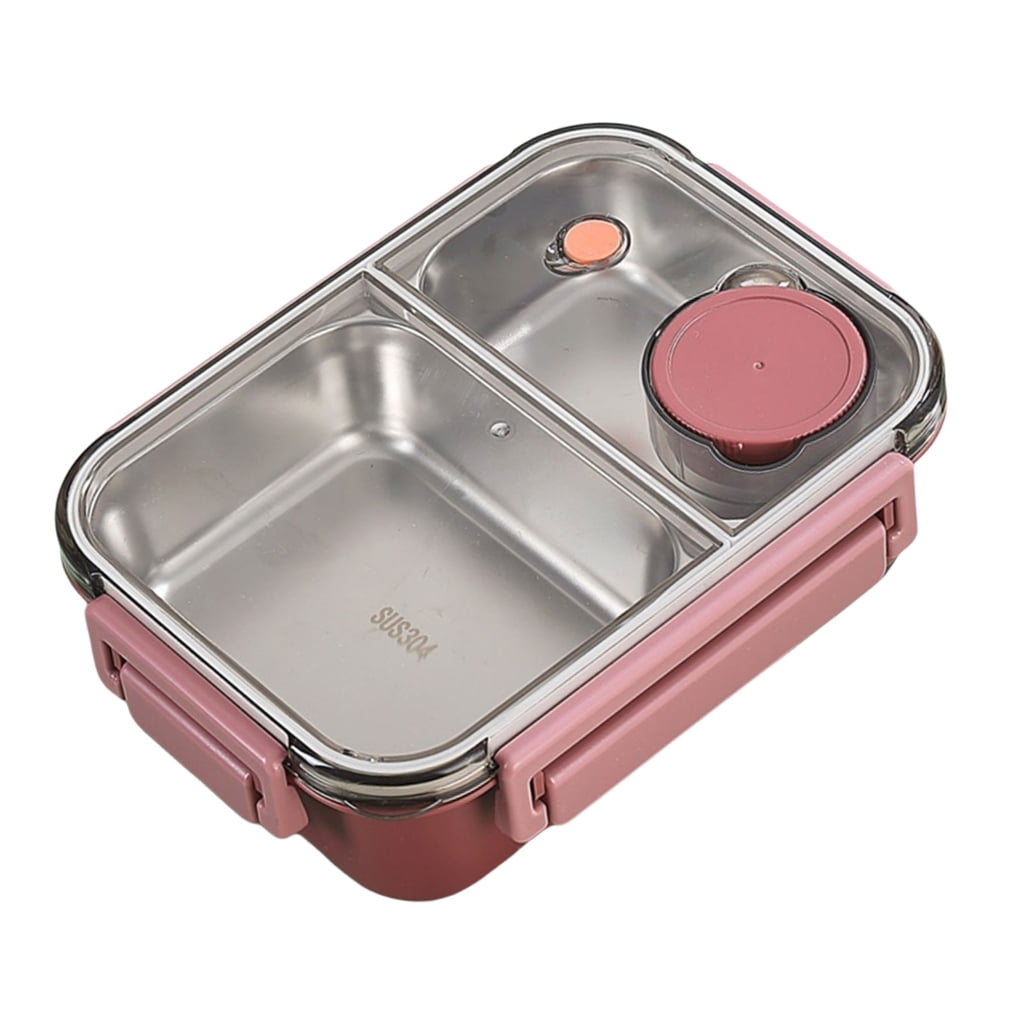 BQBQERT Stainless Steel Lunch Box with Sealed Dividers Leak Proof Food ...
