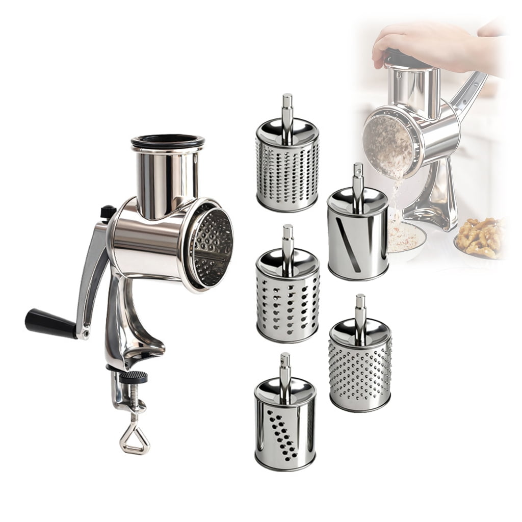 BQBQERT Stainless Steel Manual Grater with Suction Base for Cheese ...