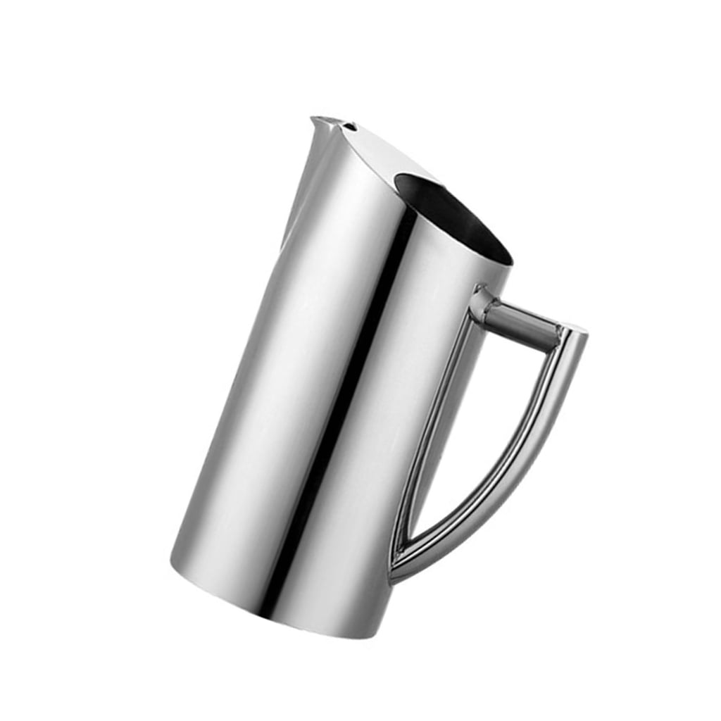BQBQERT Stainless Steel Straight Body Pouring Pots Large Water Pitcher ...