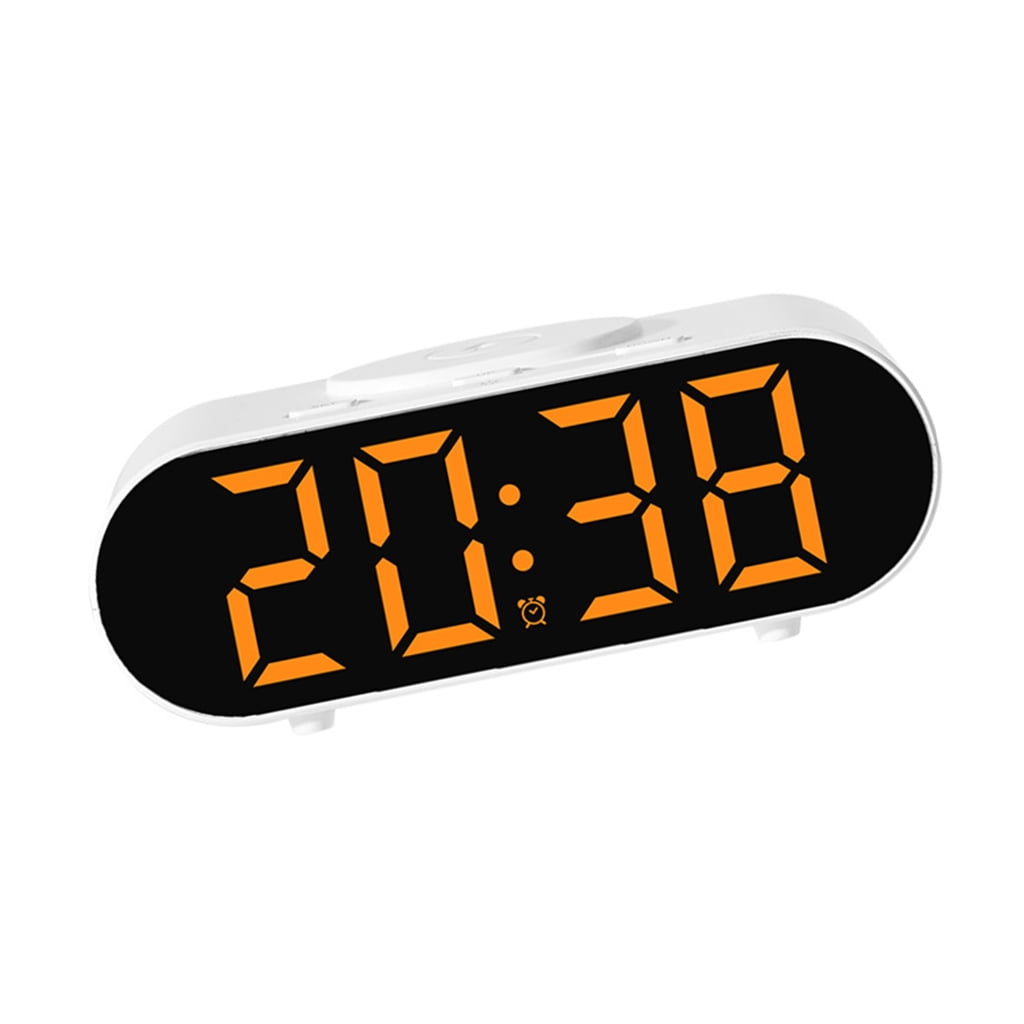 BQBQERT Stylish Charging Table Digitial Clock with Builts In Alarm and ...