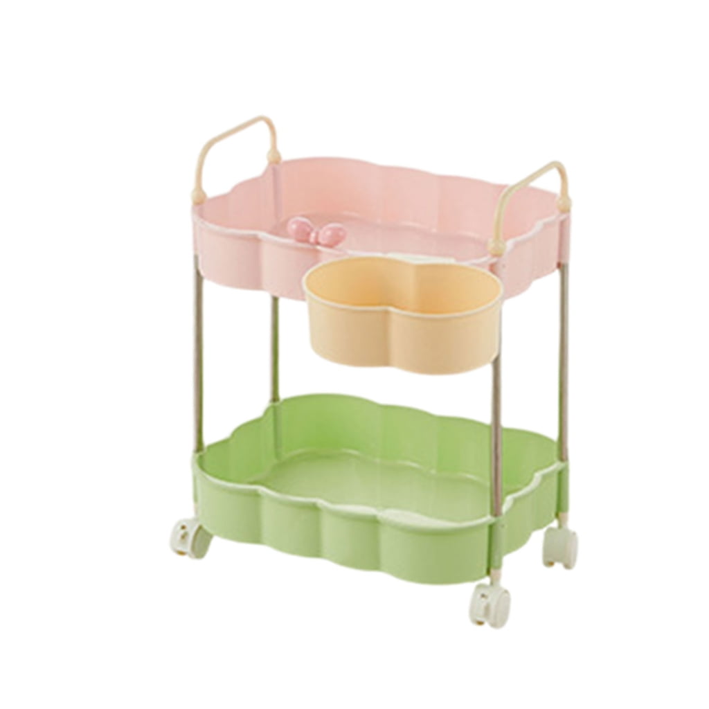 BQBQERT Stylish Rolling Cart with Adjustable Shelves Stylish 2/3/4 ...
