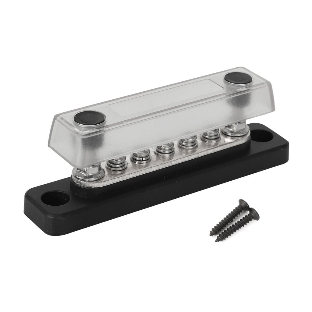 BQBQERT Terminals Block 5 Position Double Row Bus Wire Terminals 100A ...