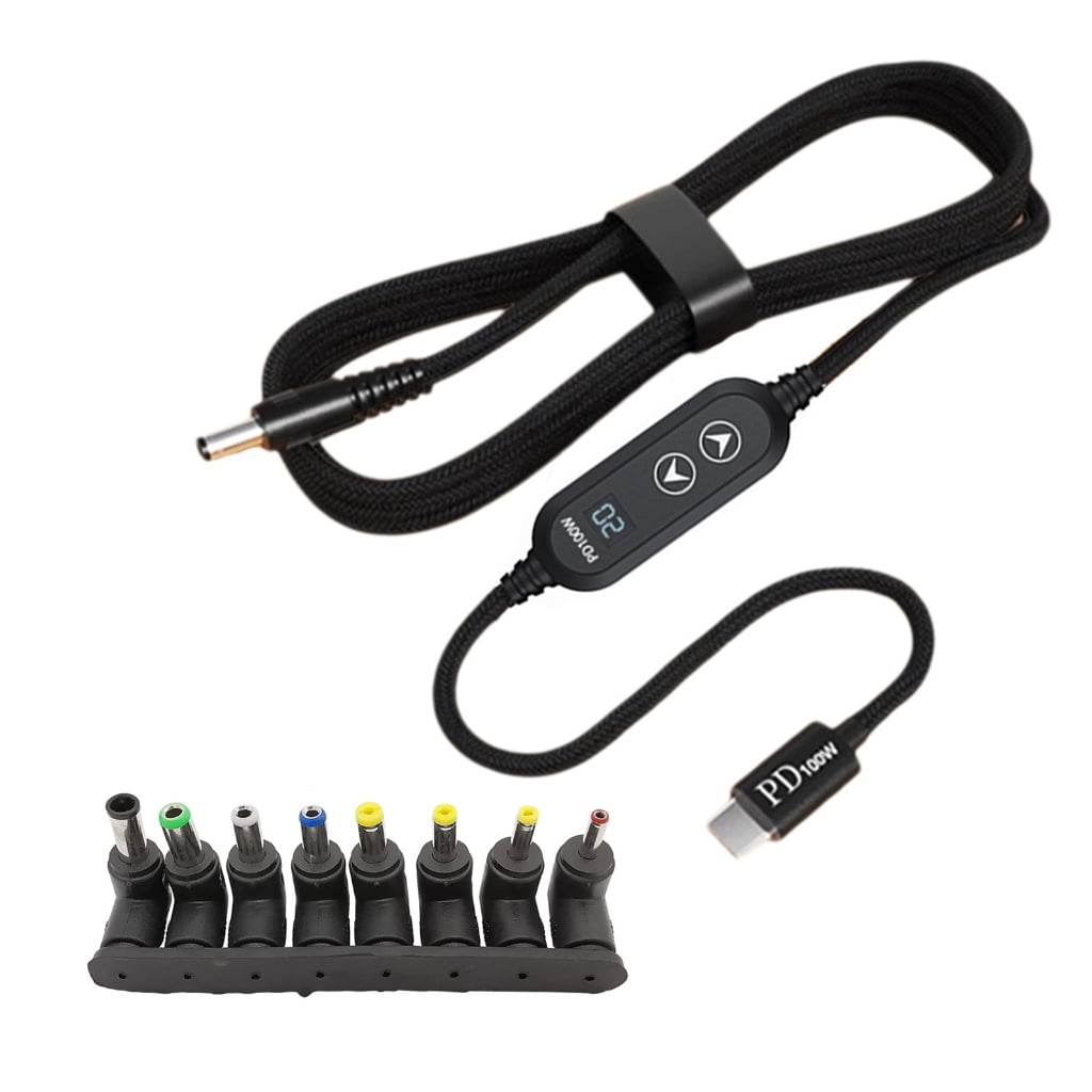 BQBQERT USB C Power Cord 100W Highest Efficiency Variable Power Supply ...