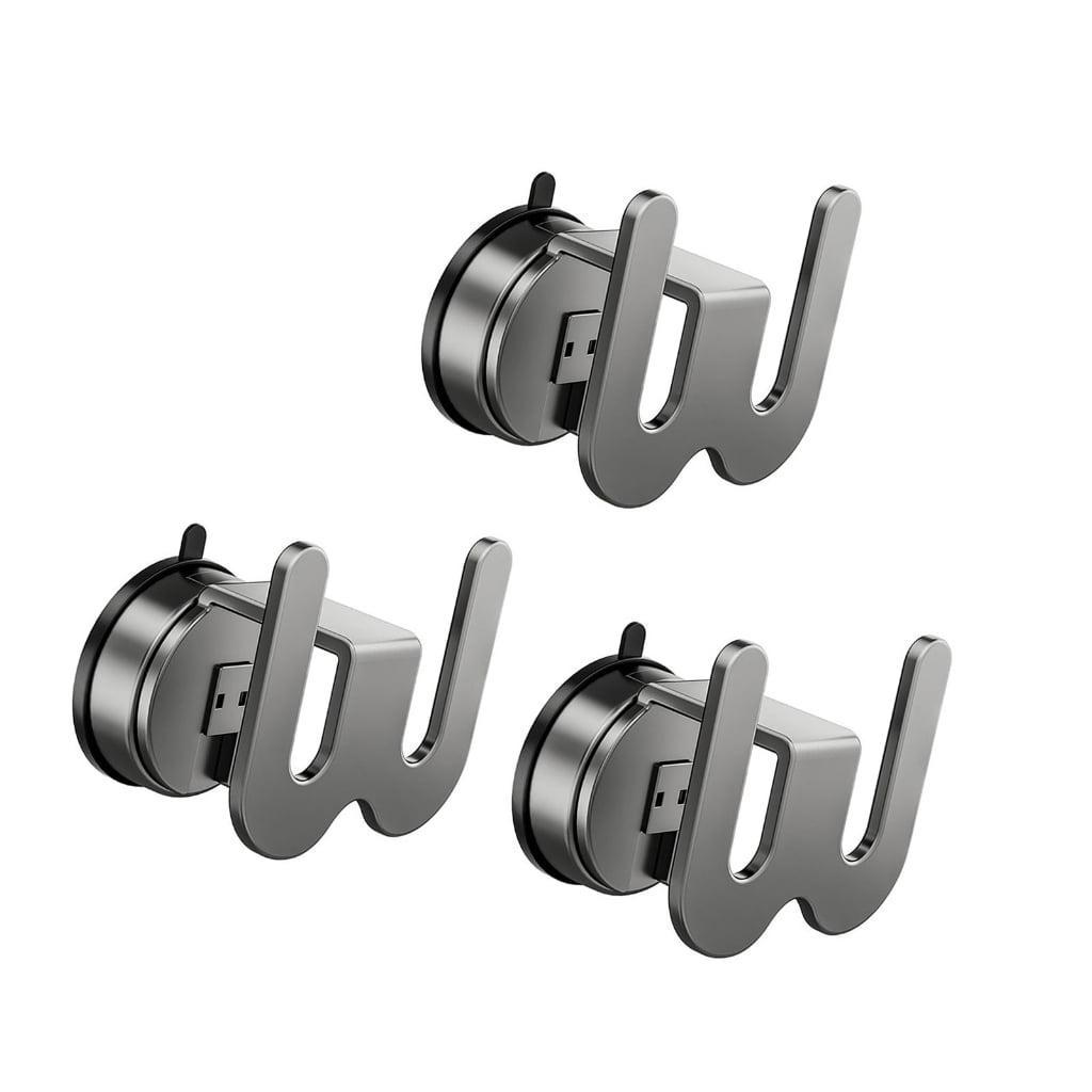 BQBQERT Waterproof Suction Cup Slipper Rack Space Saving Suction Cup ...