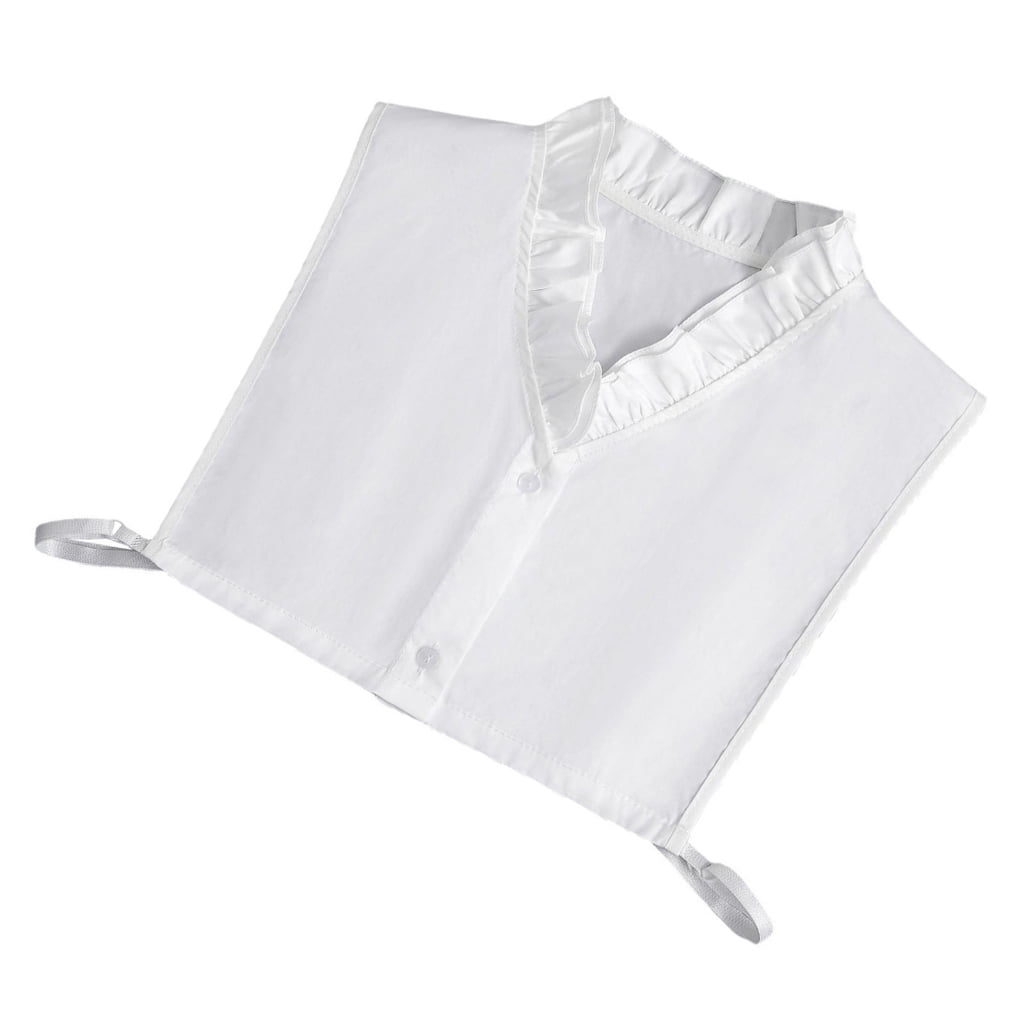 BQBQERT Women Fake Collar Layering Blouse Color Detachable Half Shirt ...
