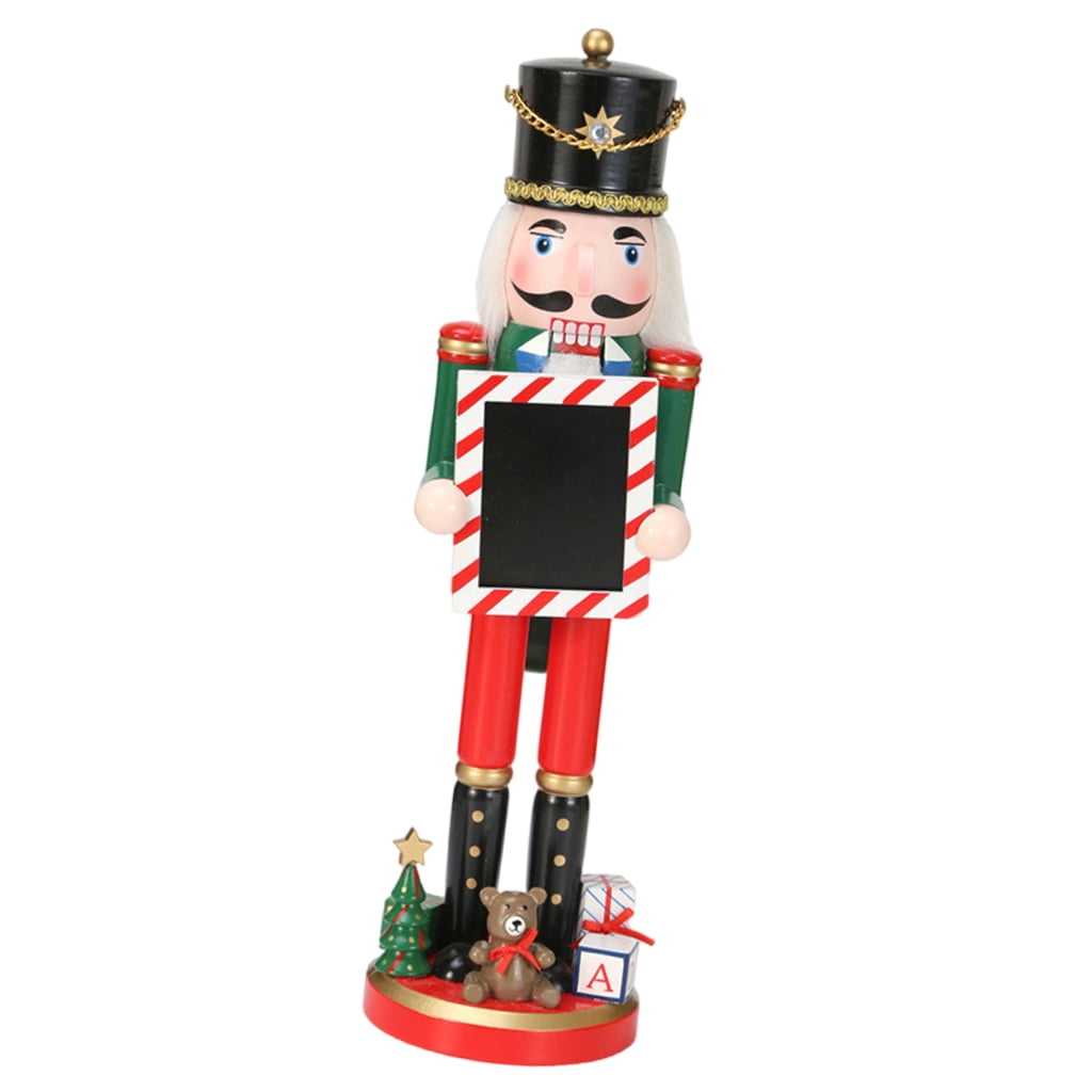 BQBQERT Wood King Nutcrackers Soldier Figurine for Classical Christmas ...