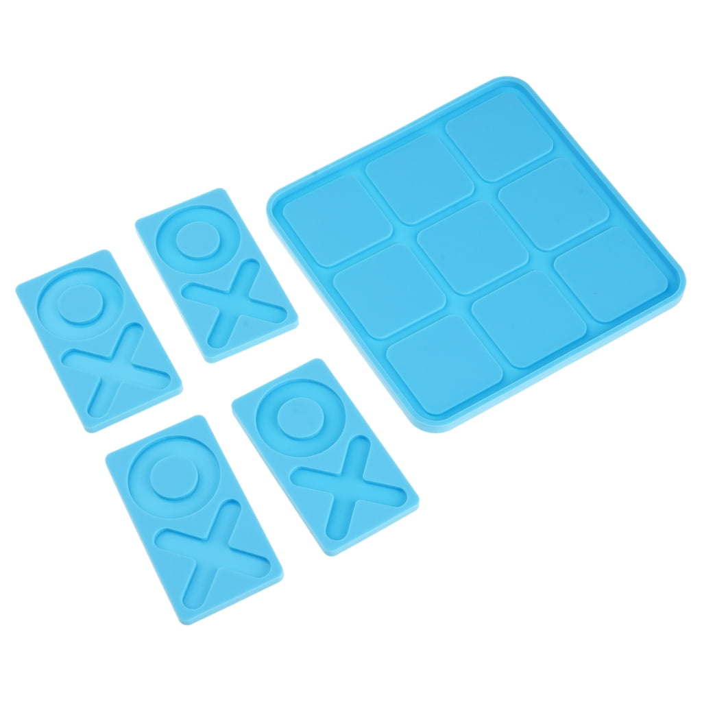 BQBQERT X O Board Game Silicone Molds Table Game Epoxy Casting Mold Tic ...