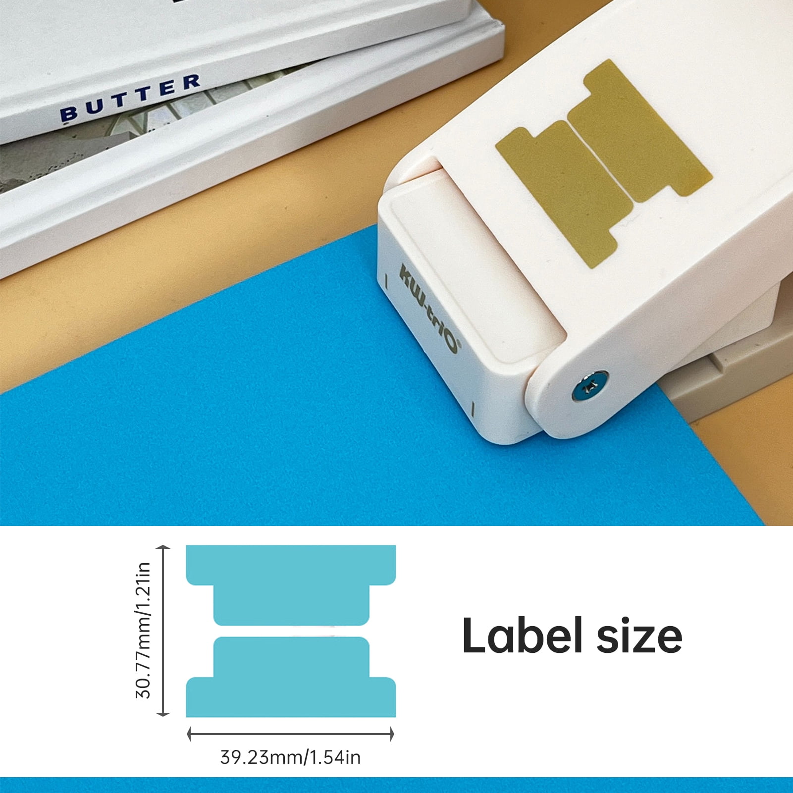 BQJ-04 Tab Punch Loose- Separator DIY Index Sticker Label Puncher ...