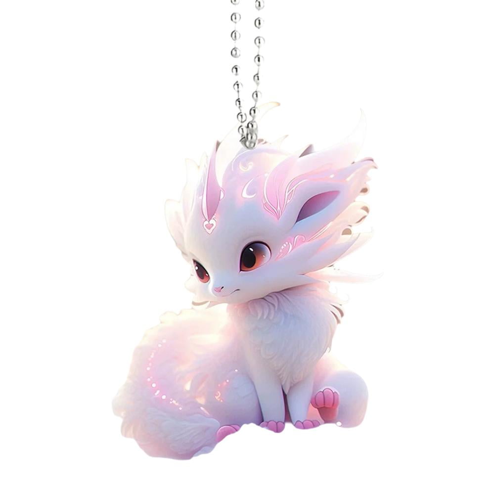 BQLQBQLQ 1 Acrylic Flat New Cartoon Dragon Baby Car Rear View Pendant ...