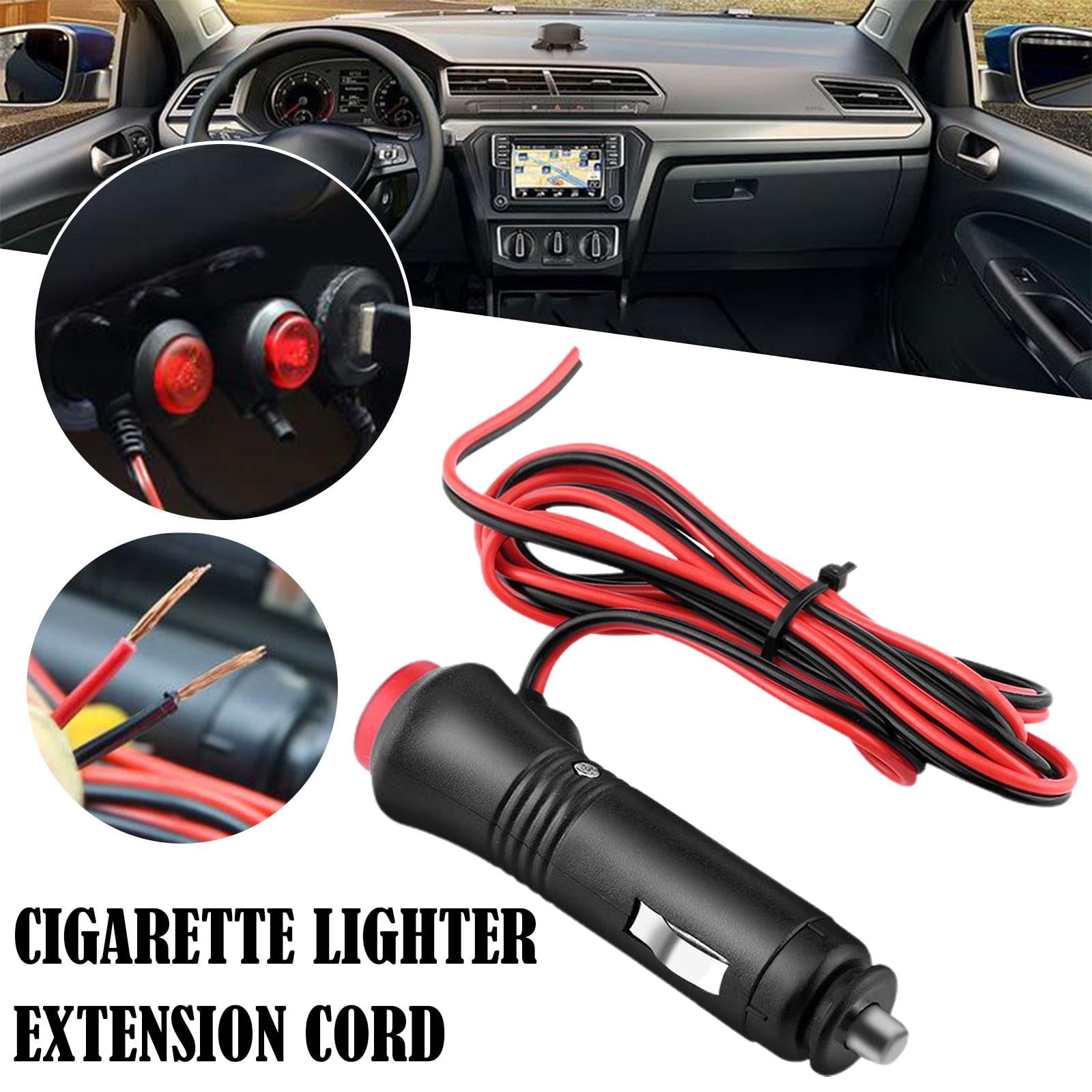 BQLQBQLQ 12V-24V Male Car Cigarette Lighter Socket Plug Connector Red ...