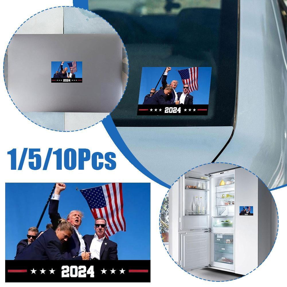 BQLQBQLQ 2024 BUMPER STICKER shooting SAVE AMERICA,patriot DONALD MAGA ...