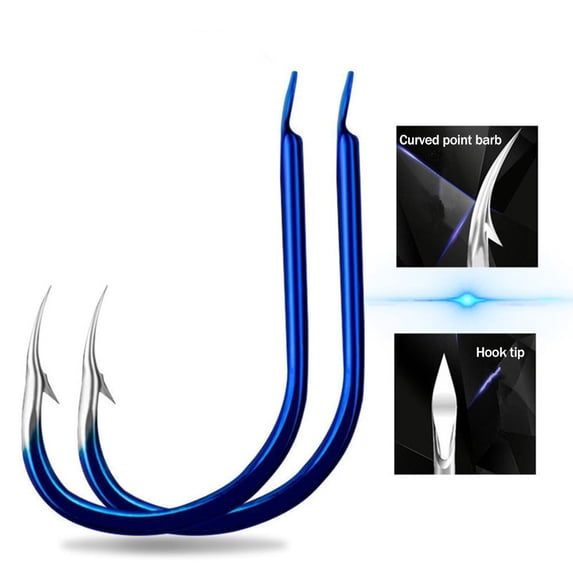 BQLQBQLQ 20pcs Sharped Forged Fishing Hooks Highcarbon Steel Fish Hot ...