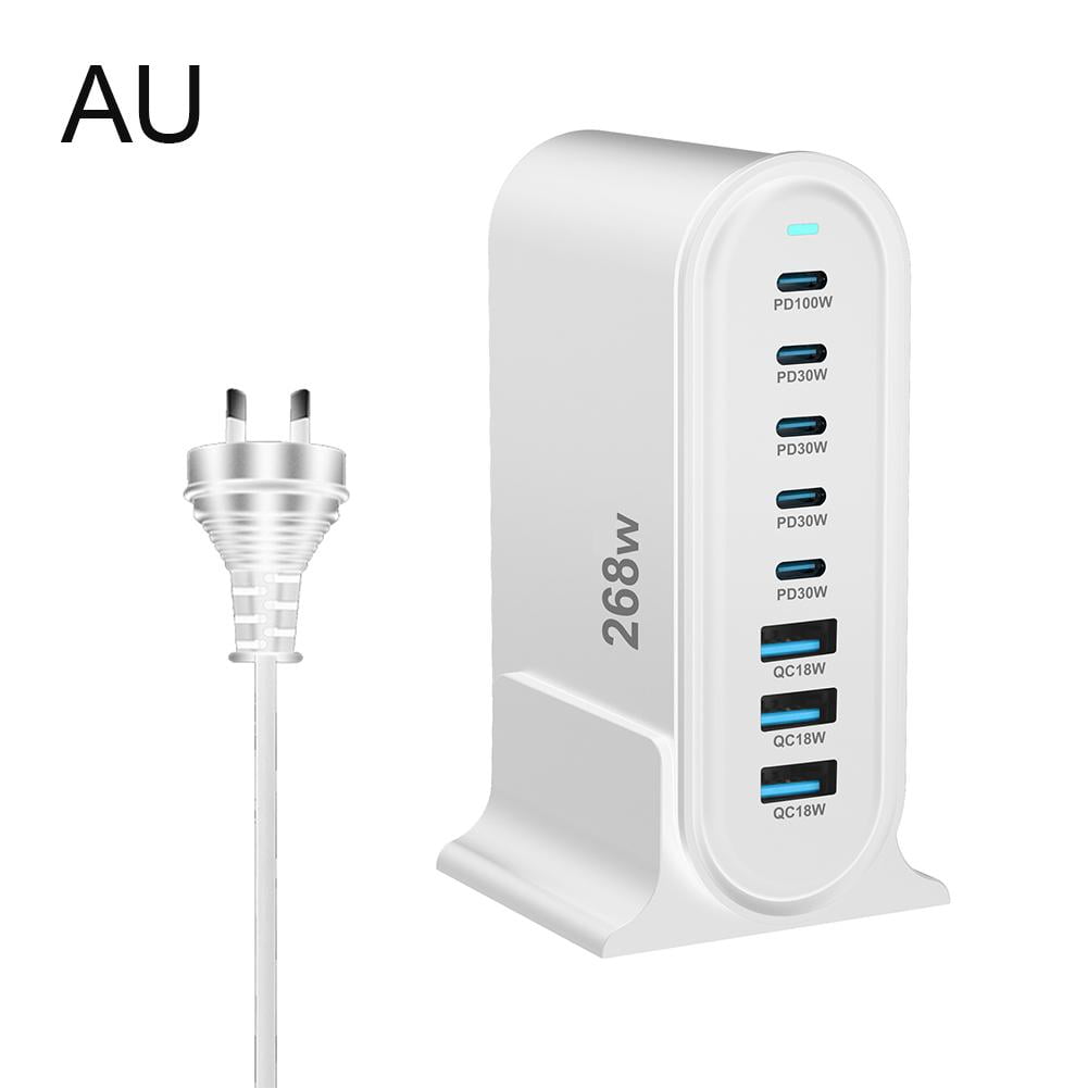 Bqlqbqlq 268w Australian Standard White 1 Set 268w Gallium Nitride Pd Charger Cross Border 240w