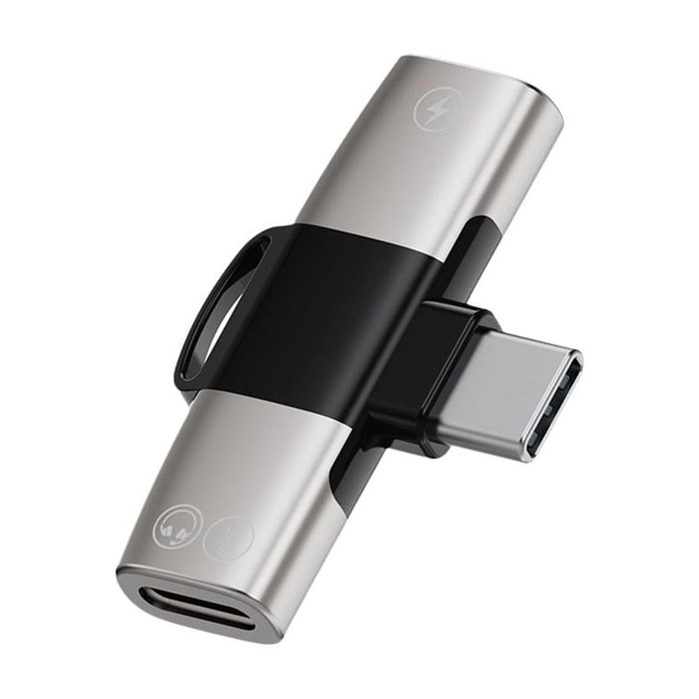 BQLQBQLQ 2in1 Dual USBC TypeC Splitter Adapter to Headphone and For ...