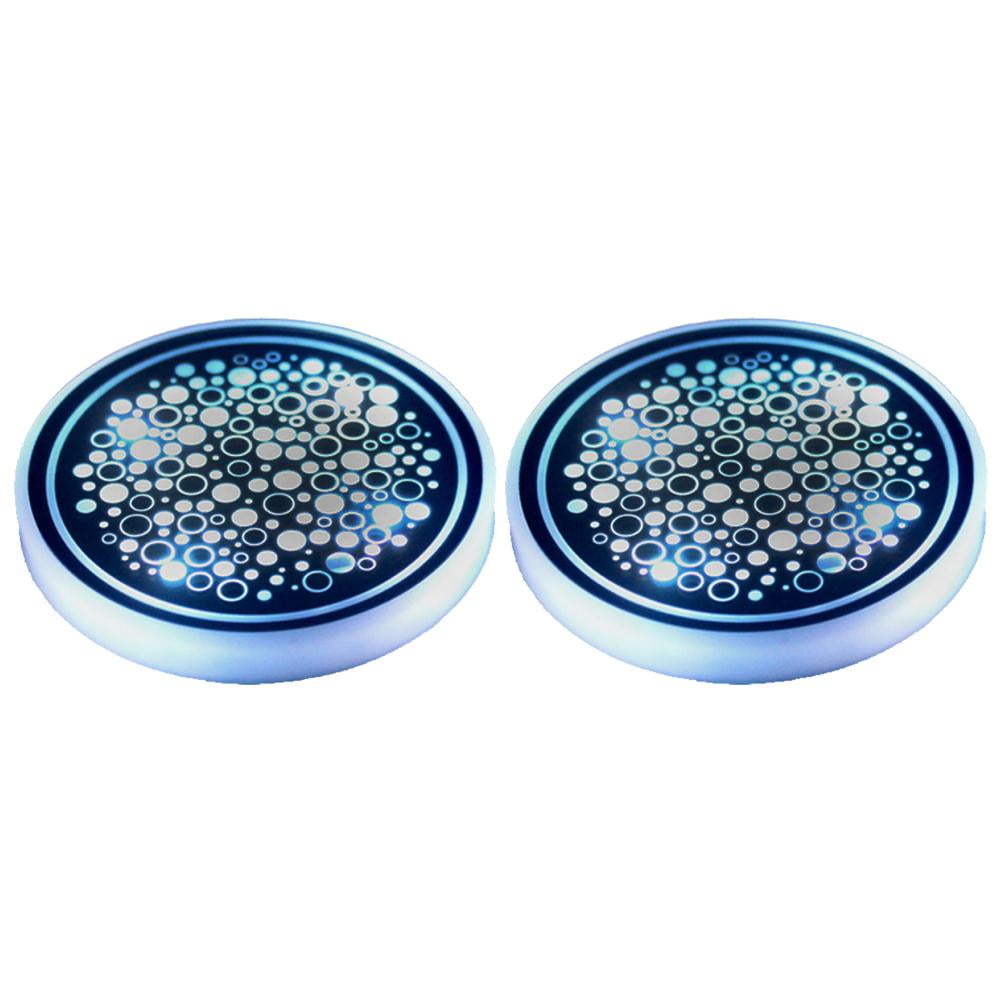 BQLQBQLQ 2p2pcs Water Drop Luminous Coaster New Style Car Atmosphere ...