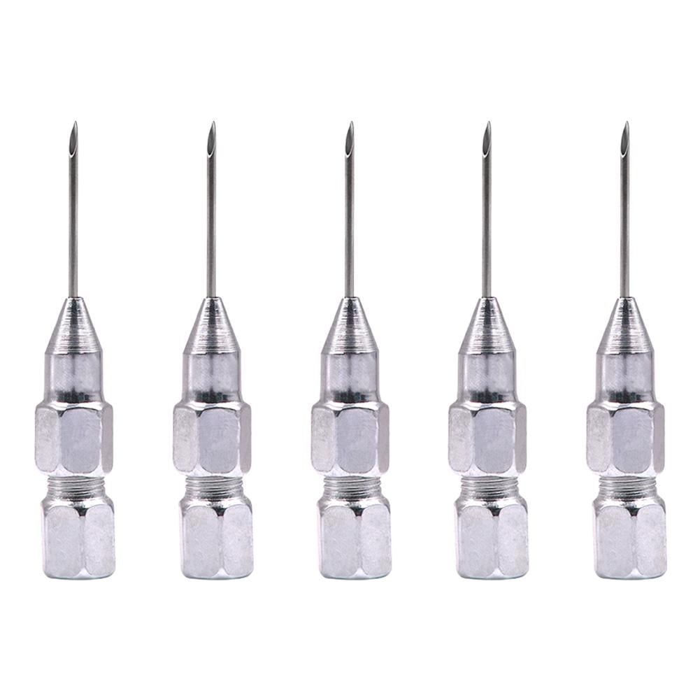 Clerance!5pcs Needle-Type Pointed Grease Gun Head Flat Head Pneumatic ...