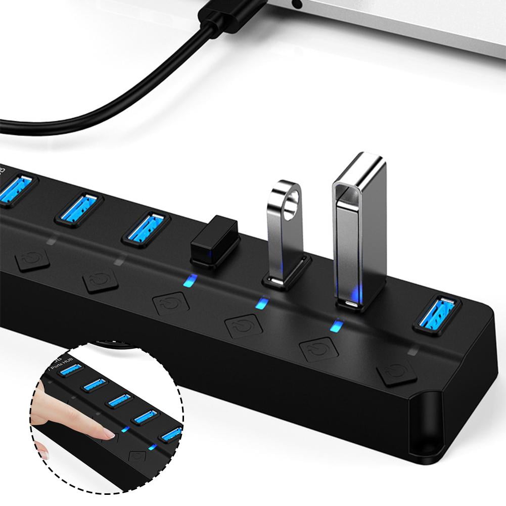 BQLQBQLQ 7 Port USB Hub Splitter 30 For Laptop USB Adapter Switches ...