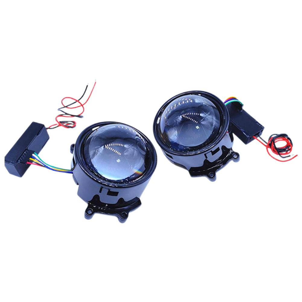 BQLQBQLQ A Pair Of New Car Dynamic Demon Eye Headlights Led Lens ...