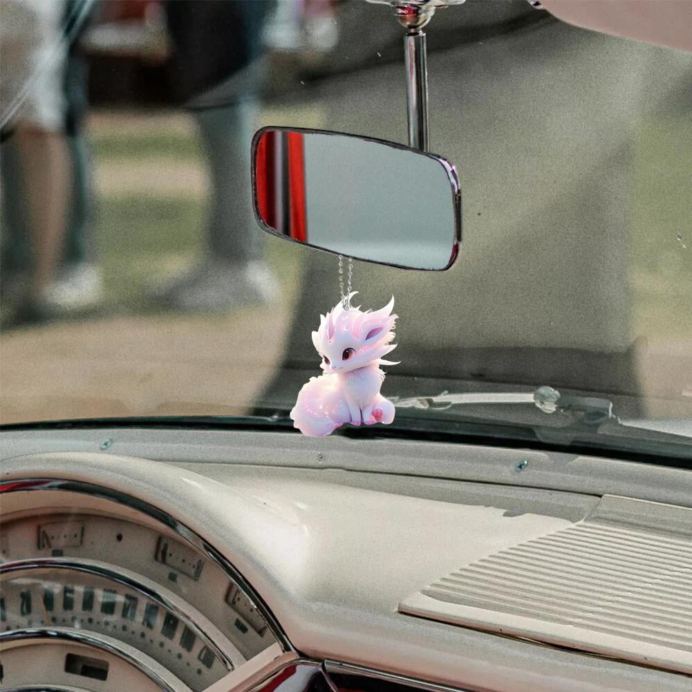 BQLQBQLQ Acrylic 2d Cartoon Dragon Baby Car Rear View Pendant ...