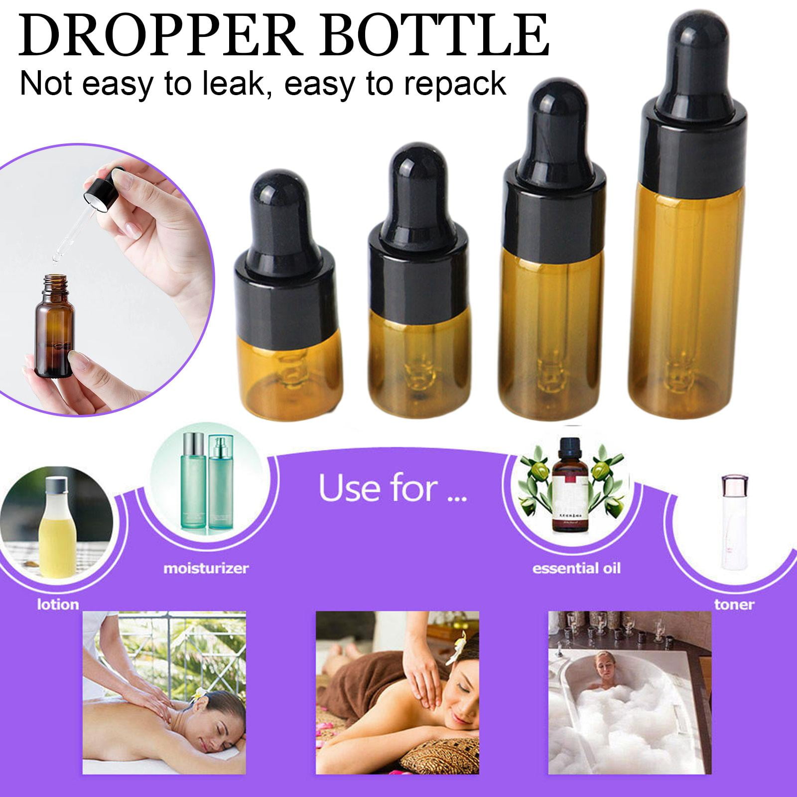 BQLQBQLQ Amber GLASS DROPPER BOTTLES 15ml Drop Pipette Aromatherapy ...