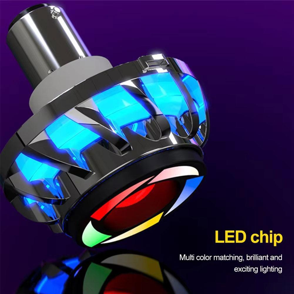 BQLQBQLQ Angel Eye Flash Motorcycle Headlight Tail Brake Rear LED ...
