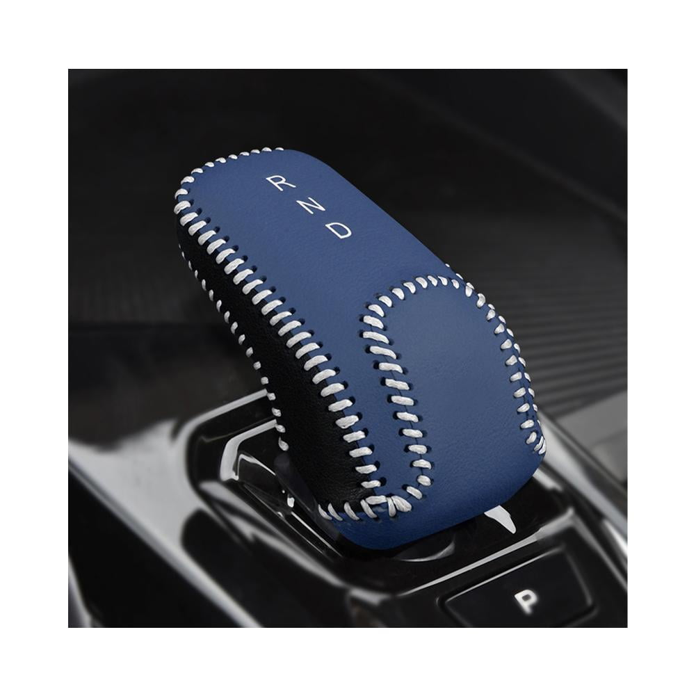 BQLQBQLQ Automatic Gear Cover [Imperial Blue With Black Leather] Suitable For Geely Binyue Jiaji ...