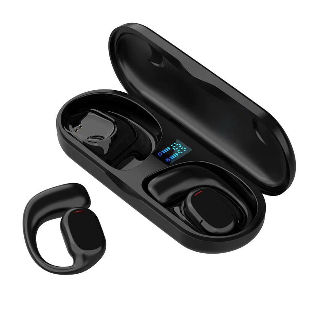BQLQBQLQ Black Bone Conduction Bluetooth Headset Without Ear Wireless ...