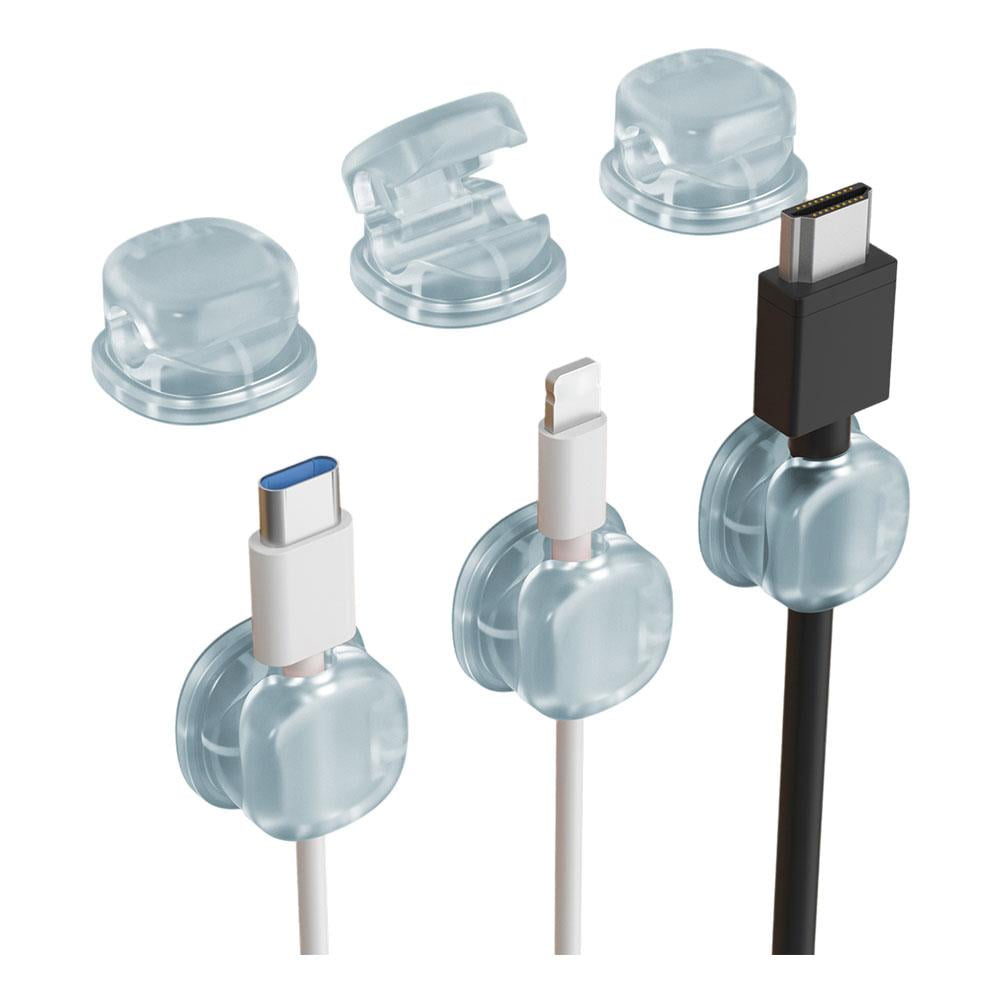 BQLQBQLQ Blue 6pcs Cross-Border Spring Cable Organizer Desktop Data ...