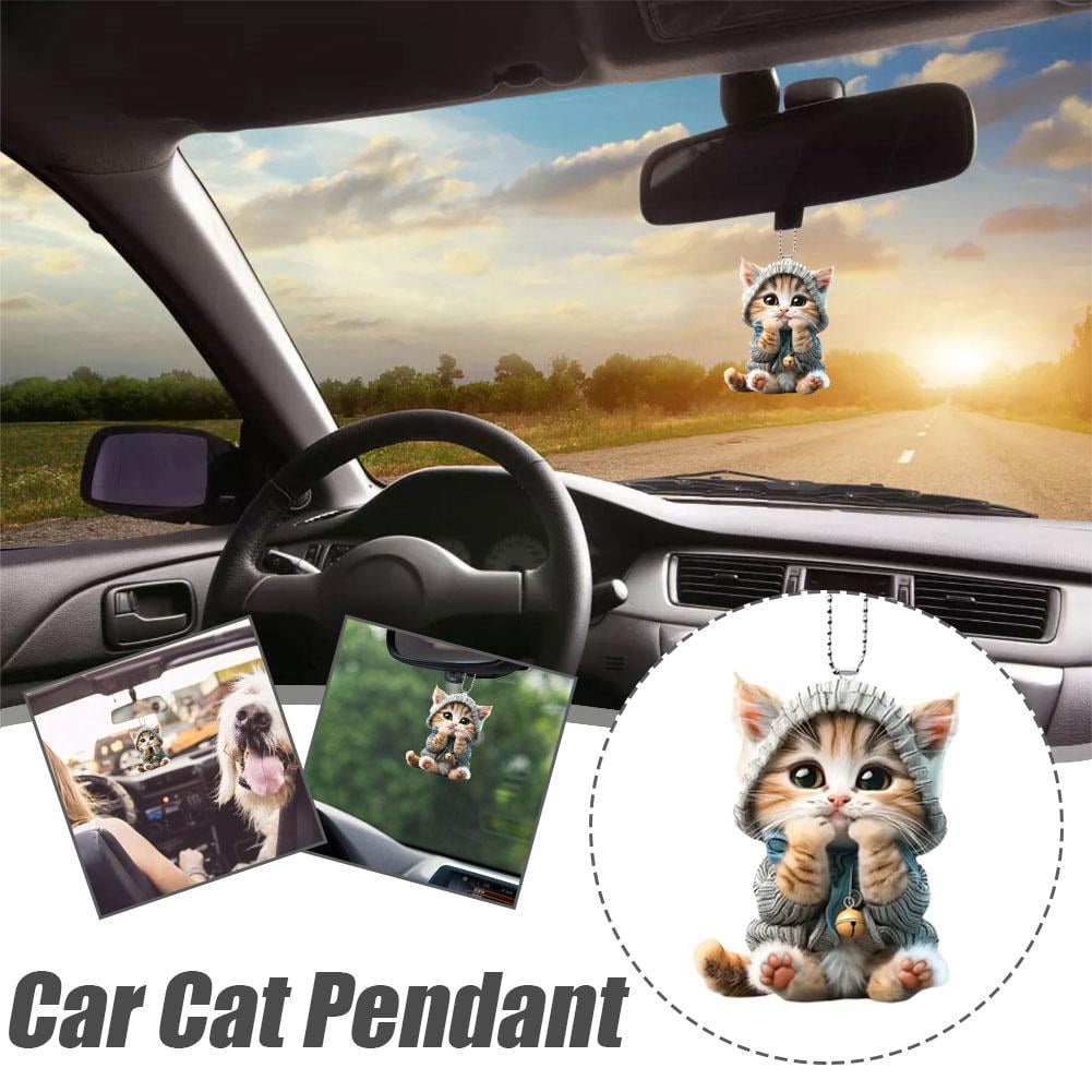 BQLQBQLQ Car Ornaments Cute Cat Hanging Pendant Rearview Mirror 1pcs ...