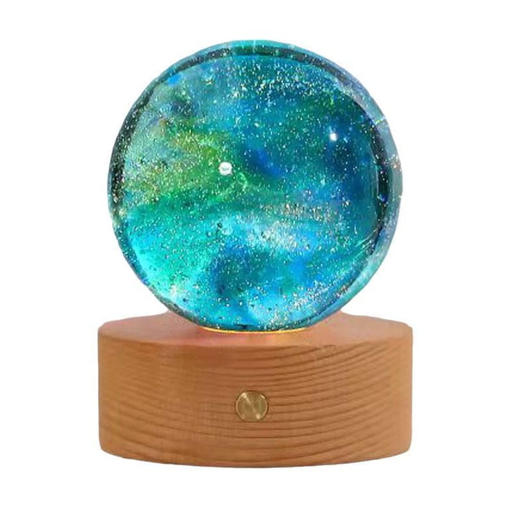 BQLQBQLQ Crystal ball ornament colourful glass seres Illumted Desktop ...