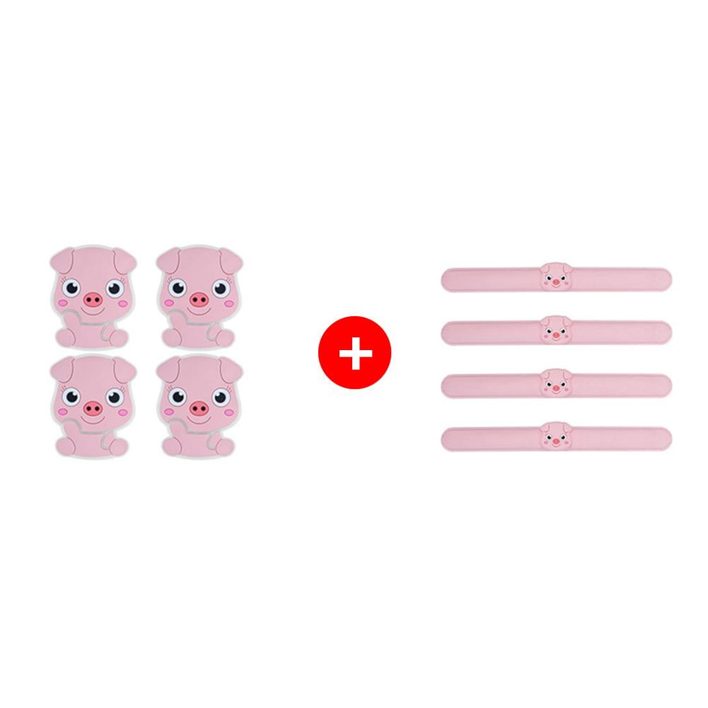 BQLQBQLQ Cute Pig 8-Piece Set Cartoon Cute Car Door Handle Anti ...