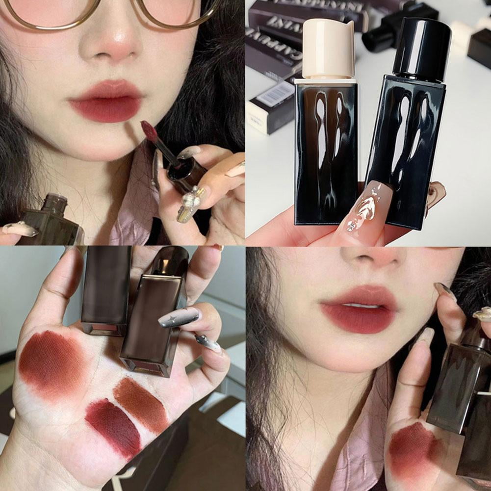 BQLQBQLQ Dark Brown Matte Vt Lip Gloss Waterproof Liquid Lipsti de Brown Lips B9 - Walmart.com
