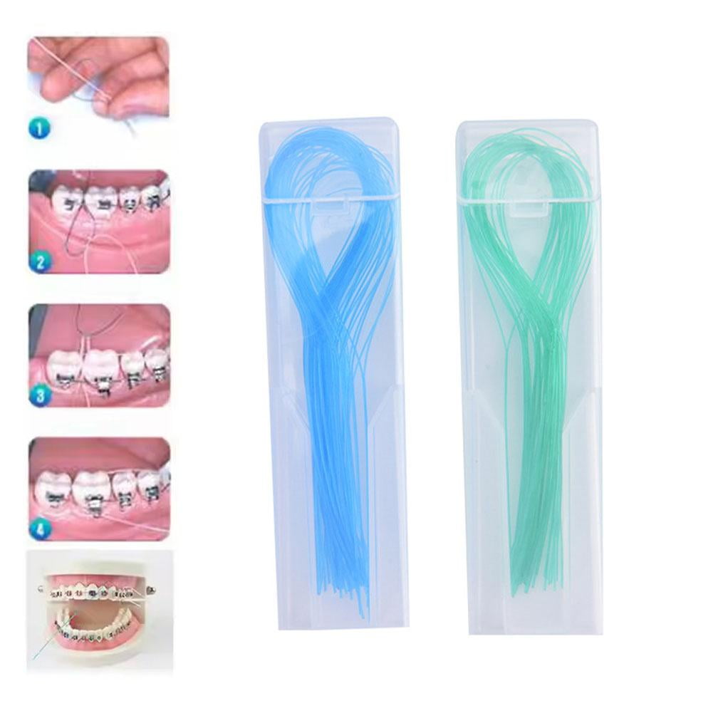 BQLQBQLQ Dental Floss Threaders Loop r Flossing Implant Bs Braces wire ...