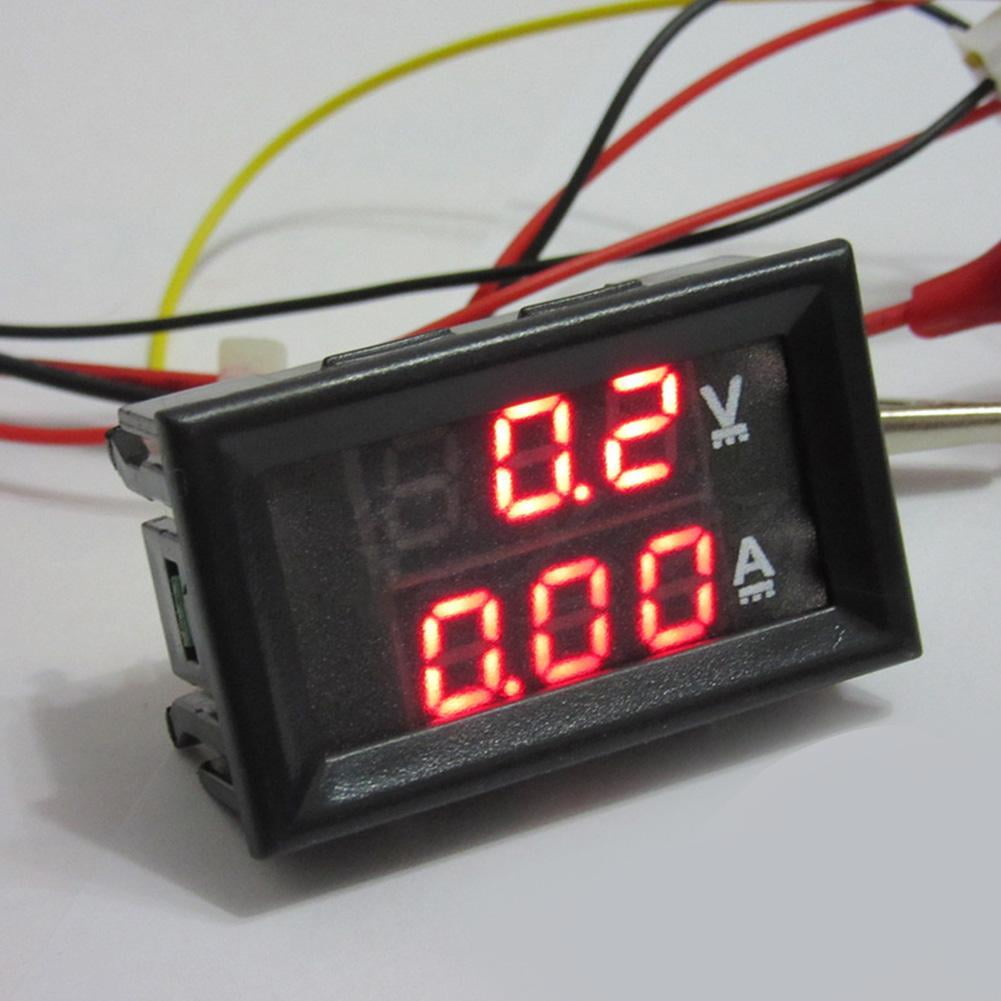 BQLQBQLQ Dual Digital LED 10A Ammeter 100V Voltmeter Panel Mount Volt ...