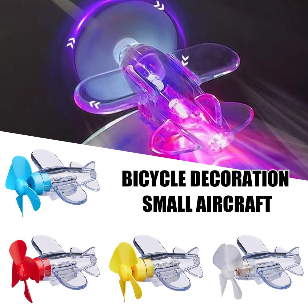 BQLQBQLQ Ebike Bicycle Electric Plane Shape LED Lights Wind Energy ...