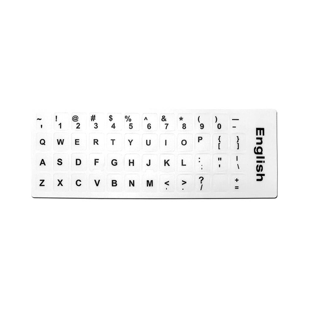 Clerance!English White Background Black Letter English Matte Keyboard ...