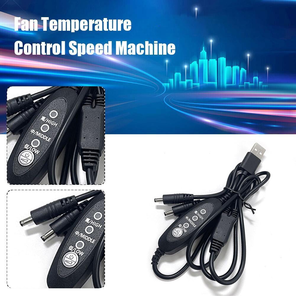 BQLQBQLQ Fan Control Cable Work Clothes Fan USB Cable 3 Stage Wind ...