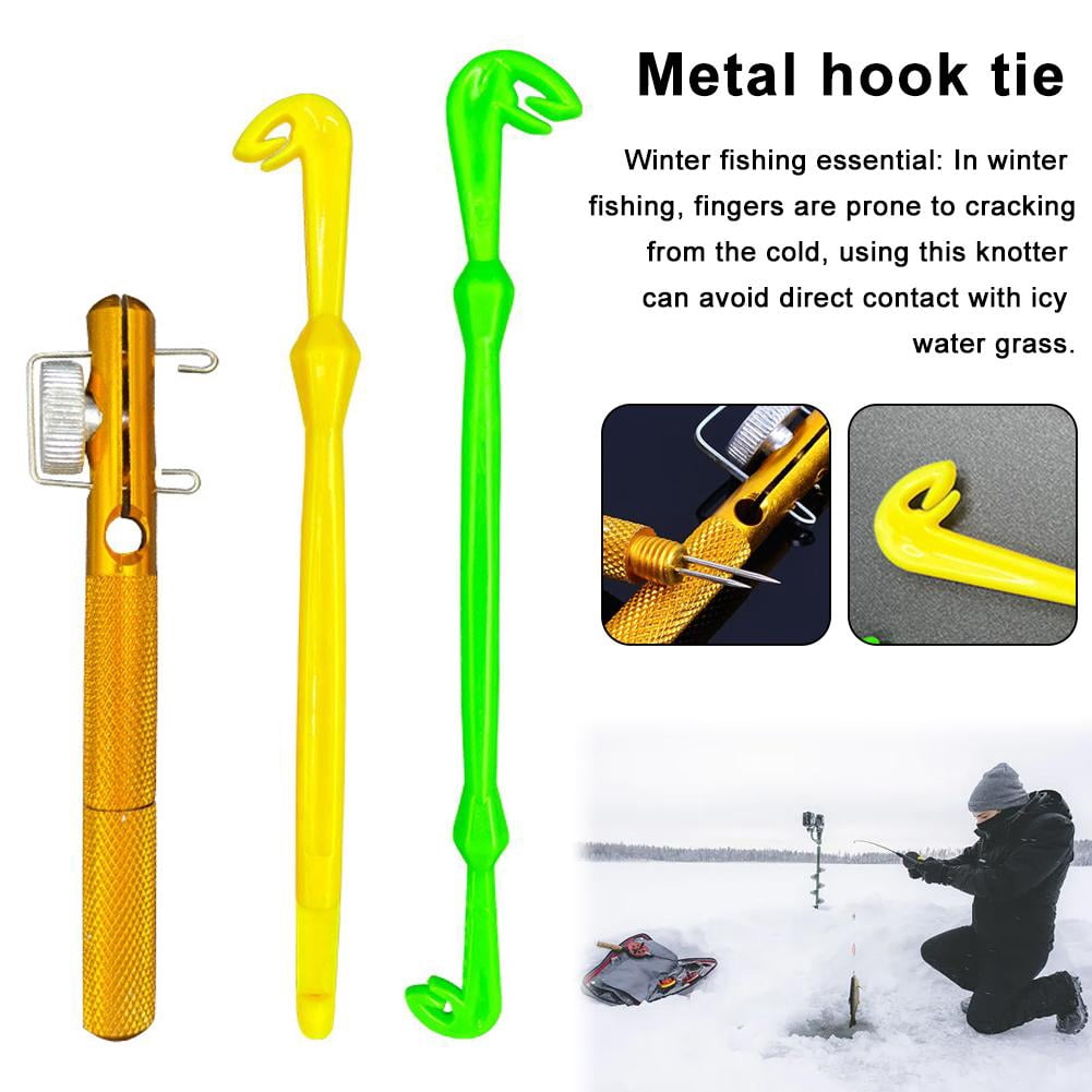 BQLQBQLQ Fishing Hook Tier Fishing Line Knotter Knots Doubleheaded Ndle ...